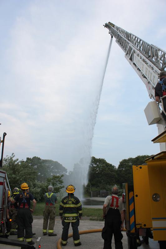Watch Hill Firefighters Conduct Joint Aerial Ladder Training With ...