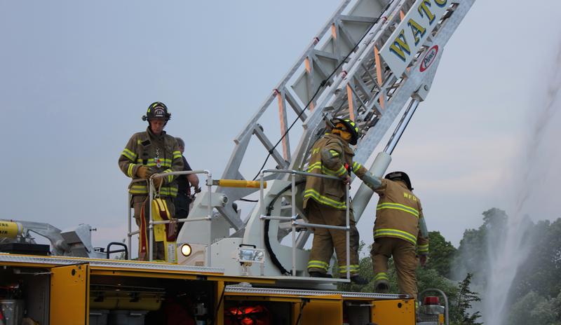 Watch Hill Firefighters Conduct Joint Aerial Ladder Training With ...